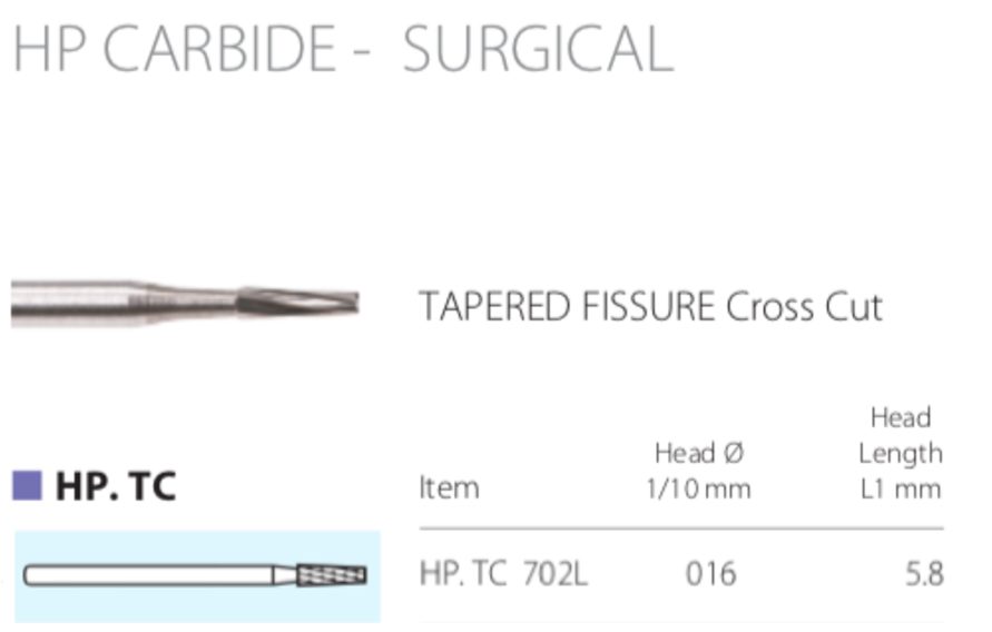 SS-White - Sterile - Surgical - 44.5MM -Tungsten Carbide - Round End ...