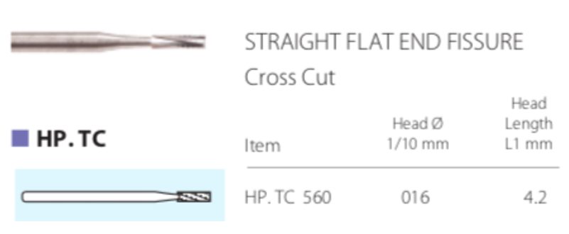 SS-White – Sterile – Surgical – 51MM -Tungsten Carbide – Flat End Taper ...