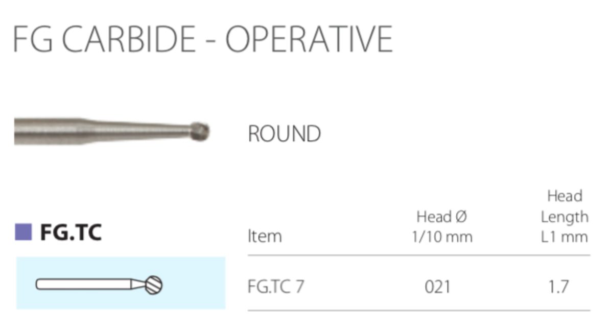 Surgical – Tungsten Carbide – Long Round – HP – 1 (Pack of 5 ...